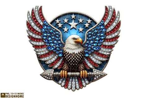 American Patriotic Eagle 4th Of July 02 Graphic By Sinacreation