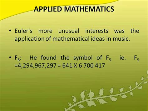 MATHEMATICIANS CONTRIBUTIONS MODULE LEONHARD PAUL EULER