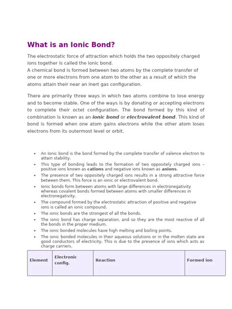 Covalent And Ionic Bonding Myp Pdf Ionic Bonding Chemical Bond