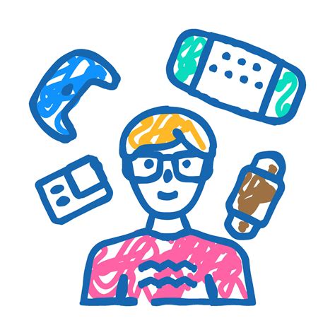Gadget Geek Tech Enthusiast Icon Doodle Illustration 49841772 Vector Art At Vecteezy