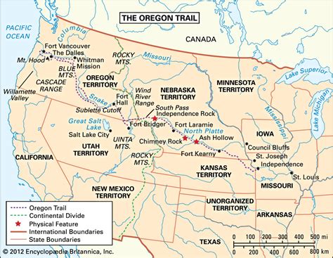 Oregon Trail Map Adams Printable Map