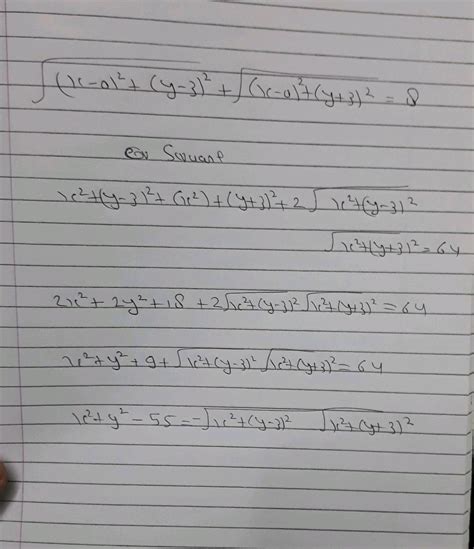 10 The Equation O The Locus Of A Points Which Moves So That The Of Its