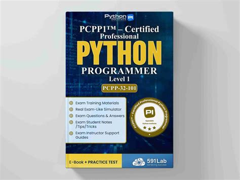 Certified Professional Python Programmer Level 1 Pcpp 32 101 Exam 591 Lab