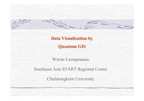 Pdf Data Visualization By Quantum Gisquantum Gis Dokumentips