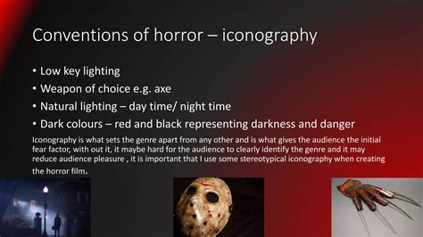 Conventions Of The Horror Genre Pptx