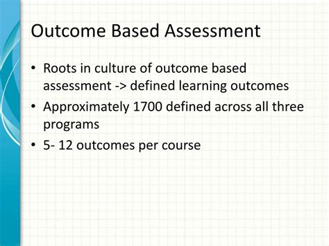 Ppt Reconciling Graduate Attribute Assessment With Existing Outcome