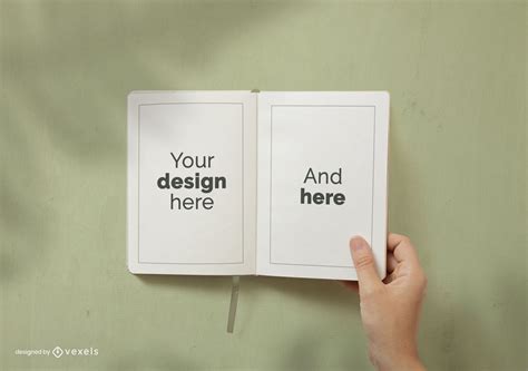 Notebook Pages Mockup Design PSD Editable Template