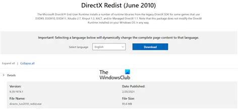不支持的 Directx 版本，启动游戏时找不到支持的 Directx 版本 Tech Club