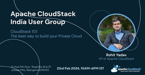 Apache Cloudstack On Linkedin Cloudstack Vp Rohit Yadav Will Be