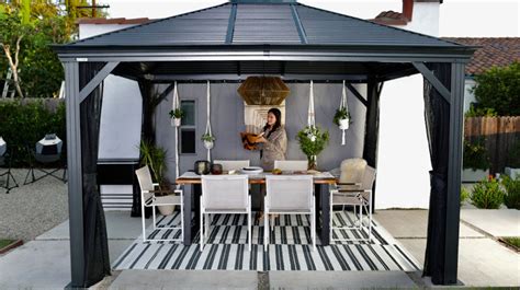 Permanent Gazebo Outdoor All Weather Permanent Gazebo