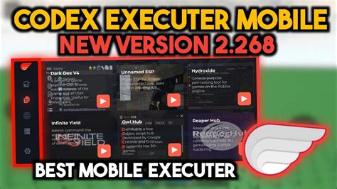 CODEX ROBLOX MOBILE EXECUTER NEW VERSION 2 268 CODEX LATEST VERSION YouTube