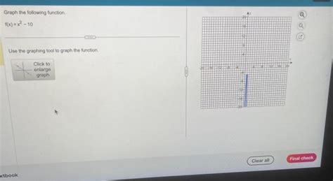 solved graph the following function f x x2−10 use the
