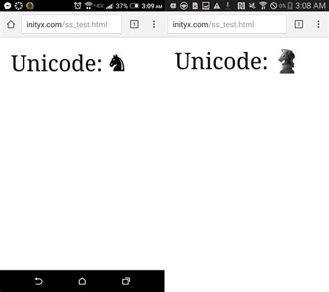Mobile Samsung Android Phone Rendering Chess Unicode As Emoji User