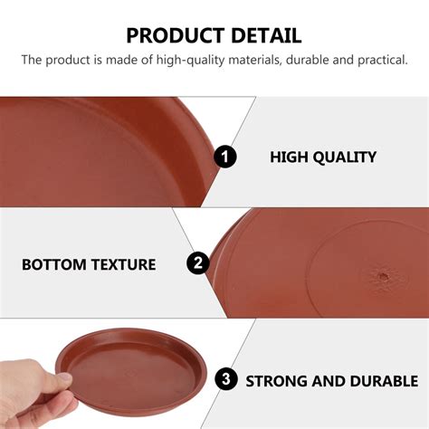 10 Stuks Plastic Bloempot Lekbak Plant Pot Schotel Grandado
