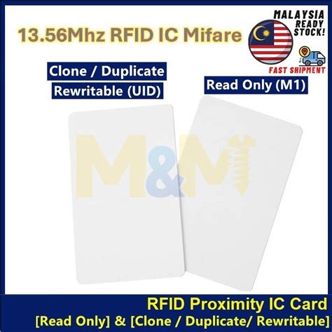 Mifare Ic Card 1356mhz Proximity Rfid Read Only M1 Rewritable