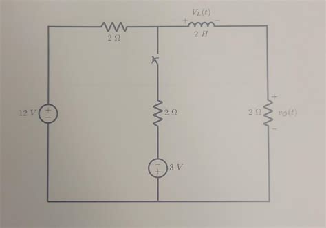 Solved The Switch In The Circuit Below Has Been Closed For A