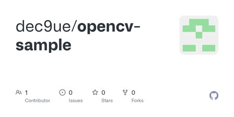GitHub Dec Ue Opencv Sample