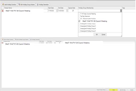 Access Expert Exception Schedule For Specific Dates Example Schneider