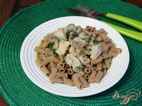 Ржаные макароны с курицей и шампиньонами - рецепты с фото на vpuzo.com