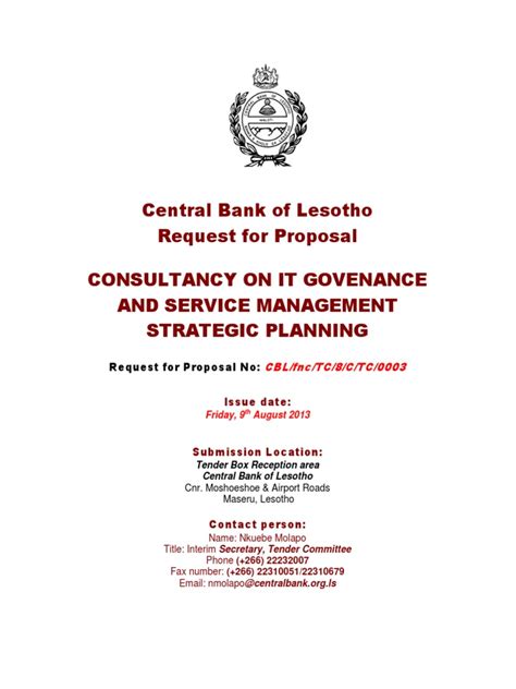 02 It Governance And Service Management Rfp Pdf Governance