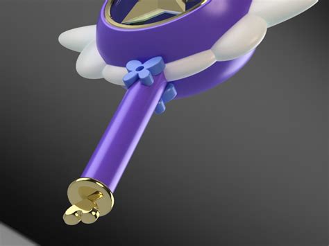 🪄 Royal Magic Wand Star Butterfly With Led・ Stl File For 3d Printing