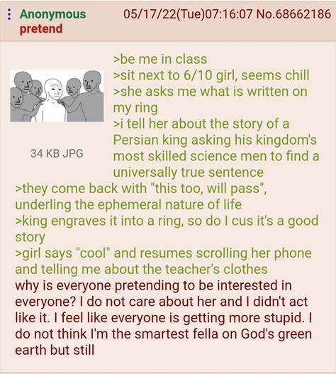 A Passing Interest Rgreentext
