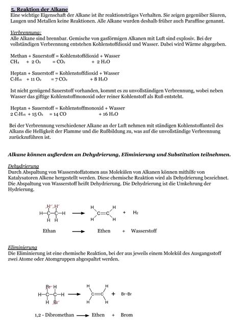 Alkane Eigenschaften Strukturformeln Und Nomenklatur Einfach Erklärt