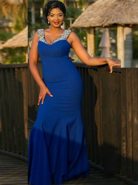 Royal Blue Plus Size Prom Dressfit And Flare Plus Size Prom Dresslon
