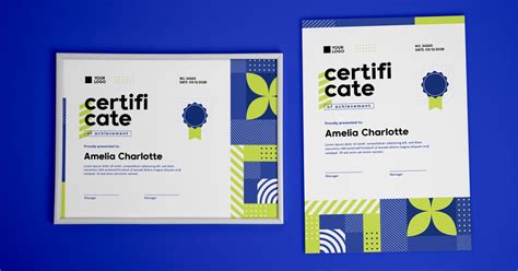 Certificates Print Templates Ft Achievement And Award Envato
