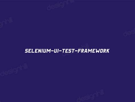 Selenium Framework GitHub Topics GitHub