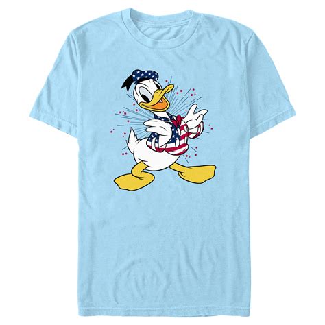 Mens Mickey And Friends Patriotic Donald Duck Graphic T Shirt
