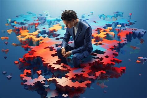 Premium Photo Abstract Design Of A Person Connecting Different Generative Ai