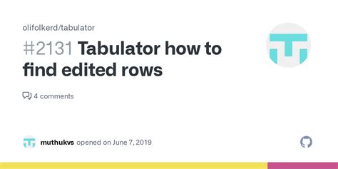 Tabulator How To Find Edited Rows · Issue 2131 · Olifolkerdtabulator