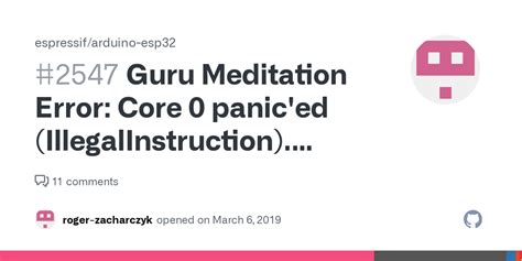 guru meditation error core 0 panic ed illegalinstruction exception