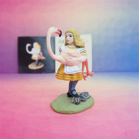 Alice In Wonderland Alices Tea Party In Figureland Alice Flamingo