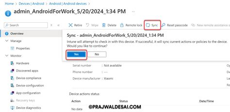 How To Manually Sync Android Device With Intune