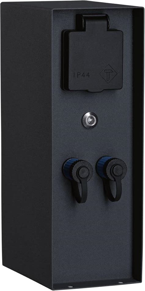 Paulmann 94701 Plug And Shine Außenleuchte Zubehör Steckdosensäule Rio Mit Dämmerungssensor Ip44