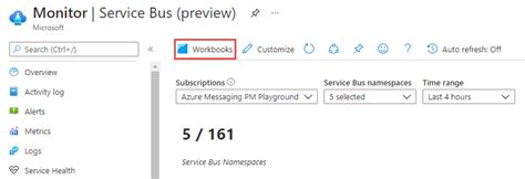 Monitor Azure Service Bus With Azure Monitor Insights Azure Service Bus Microsoft Learn