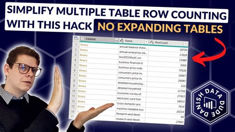 Simplify Multiple Table Row Count In Power Bi With This Hack No