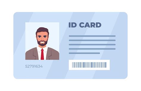 Premium Vector Id Card Personal Info Data Identification Document