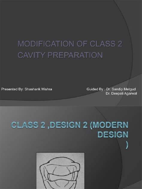 Modifications In Class 2 Cavity Design Pdf