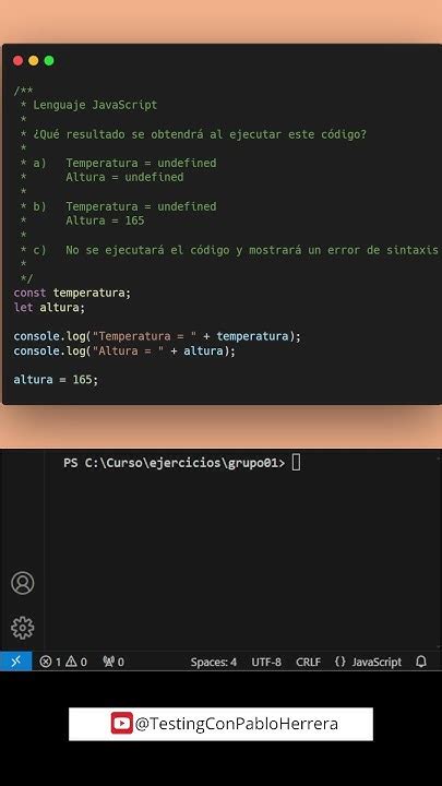 Atento Con Esta Constante En Javascript Shorts Qaautomation Youtube