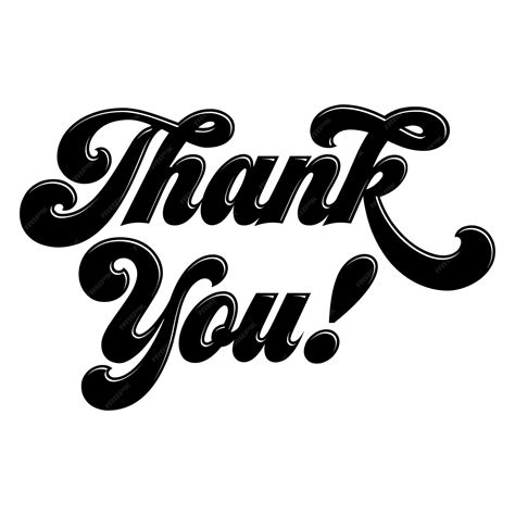 Premium Vector Thank You Handwritten Vector Thank You Hand Drawn