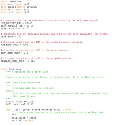 Solved Task Contracts As We Saw Earlier The Starter Code Chegg