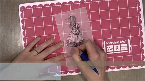 unity stamp quick tip embossed vellum stamped images youtube
