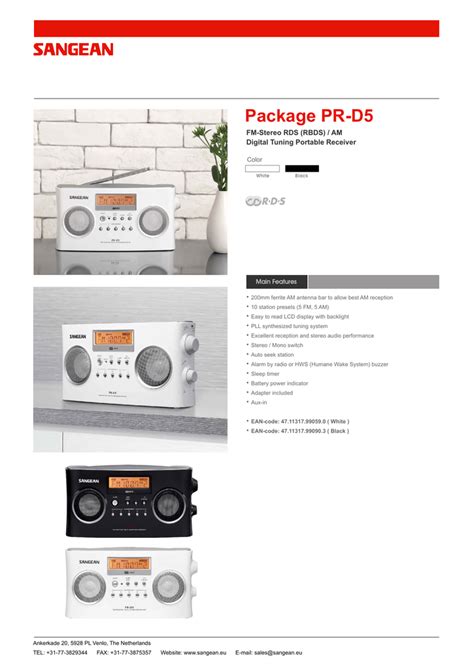 sangean pr d5 manual - Auburn Education