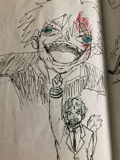 I Did A Drawing Of Ojiro Punching Gojo R Bokunometaacademia