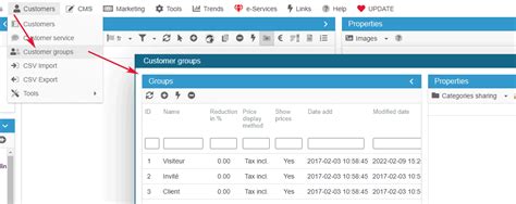 multistore associating customer groups to shops prestashop