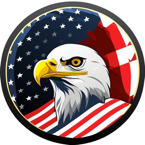 Premium Vector Patriotic Bald Eagle In Eps File