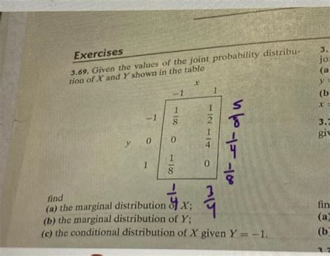 solved exercises 3 69 given the values of the joint